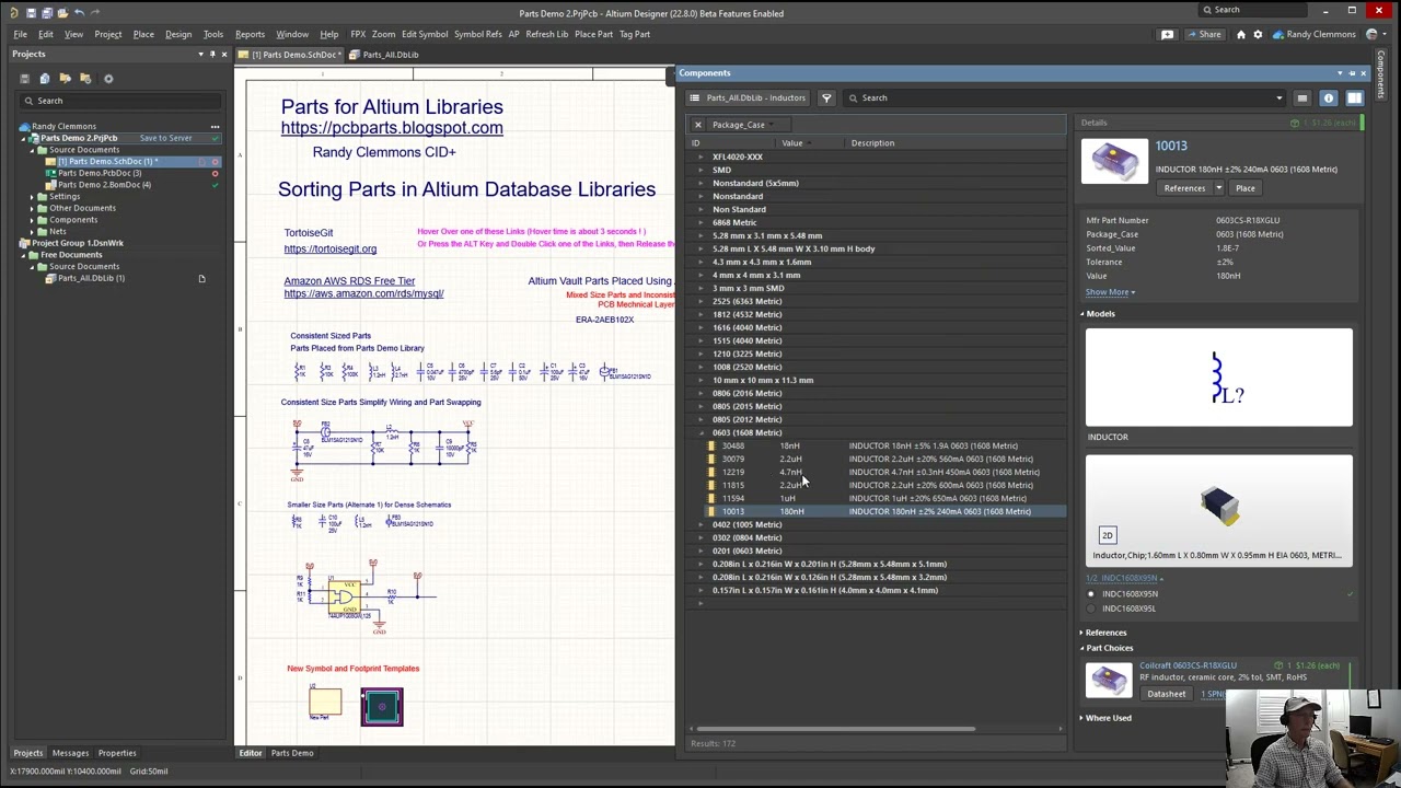 Sorting Parts in Altium Database Libraries - YouTube