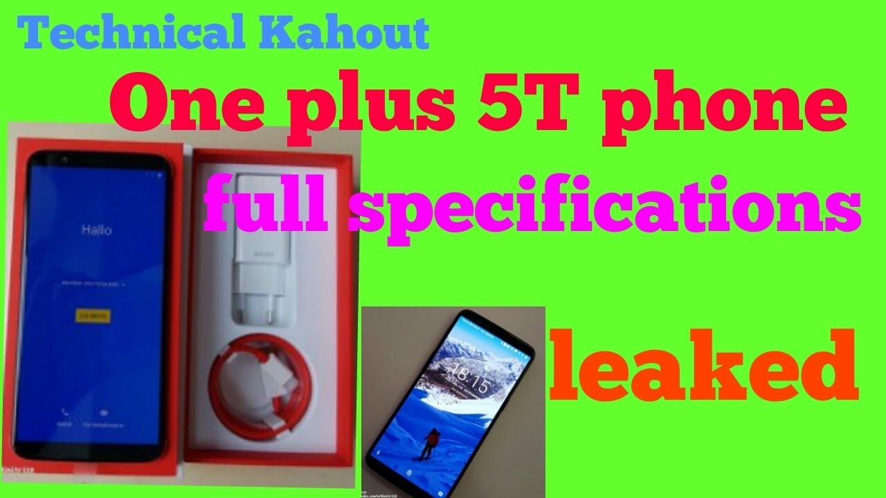 One plus 5T mobile phone officially full specifications leak - YouTube