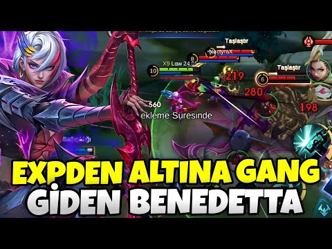 EXPDEN ALTIN KORİDORUNA GANG GİDEN BENEDETTA !! | BENEDETTA | Mobile Legends