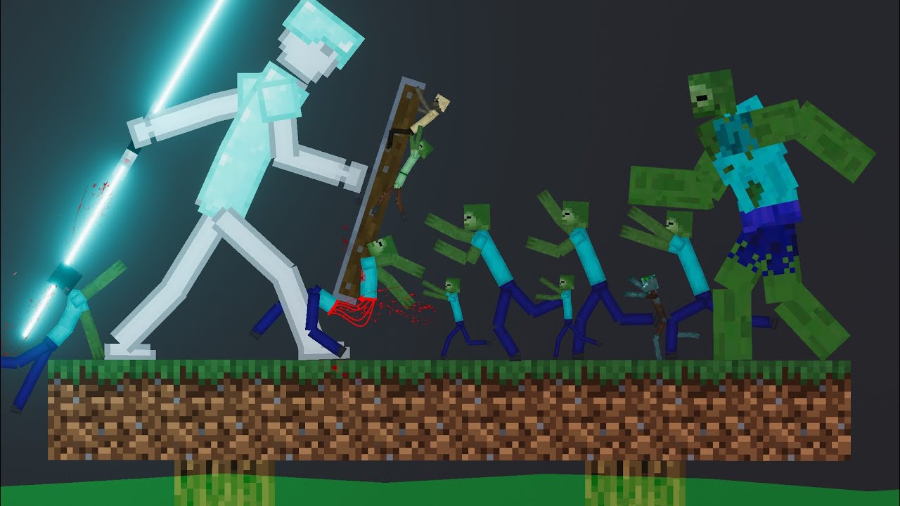 Ultimate Minecraft Creatures Vs Giant People: Acid Arena Showdown In ...