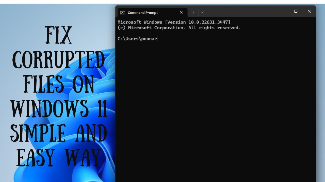 Fix Corrupted Files on WIndows 11 Simple and easy way - YouTube