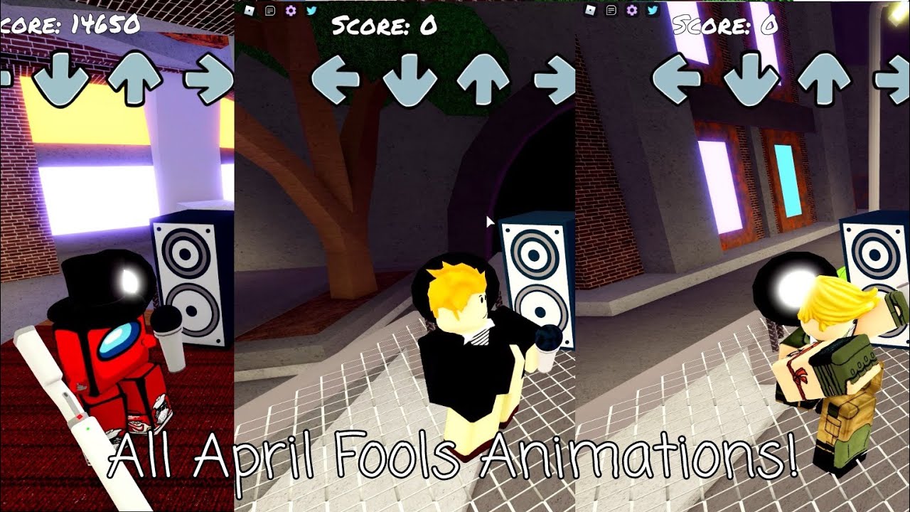 All April Fools Animation Packs | funny friday | ROBLOX - YouTube