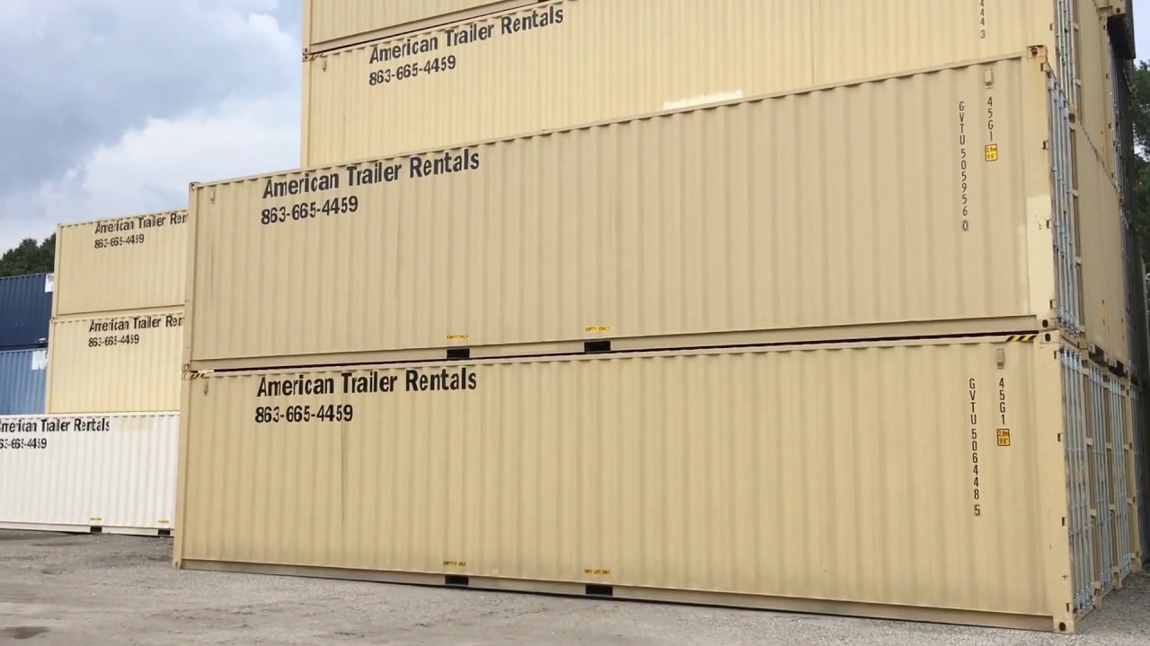 40' Storage Containers / Shipping Container / Conex Box at ATR - YouTube