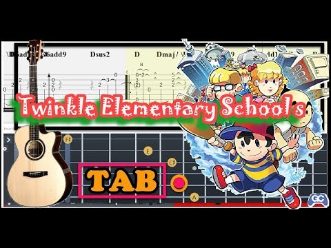 Guitar Tab - Twinkle Elementary School (Earthbound) OST Fingerstyle ...