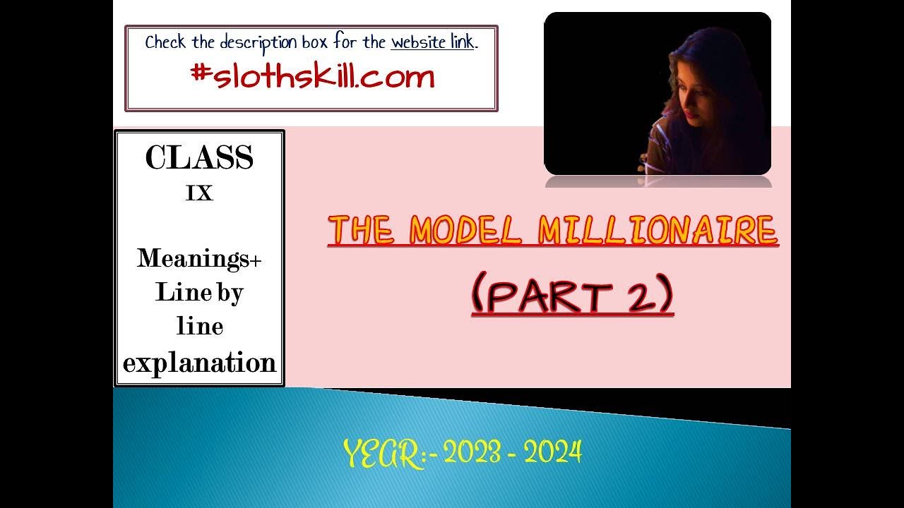 The Model Millionaire by Oscar Wilde || Summary in English || Line by ...