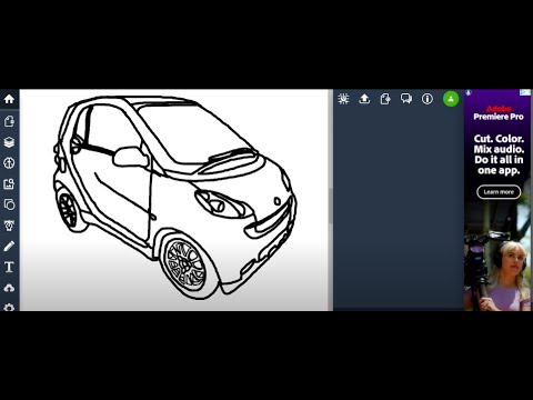 How to draw a 2012 Smart Fortwo - YouTube