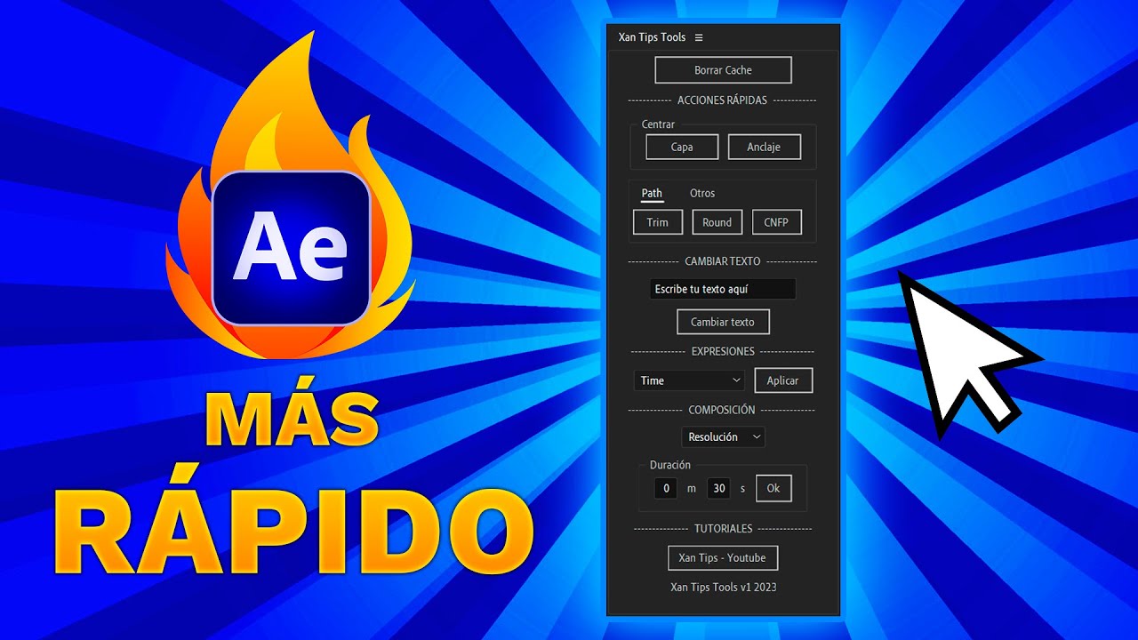 SCRIPT para TRABAJAR más RÁPIDO en After Effects - Xan Tips Tools - YouTube
