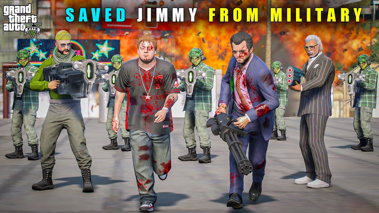 GTA 5 : FINALLY MICHAEL SAVED JIMMY FROM MILITARY COLONEL || BB GAMING ...