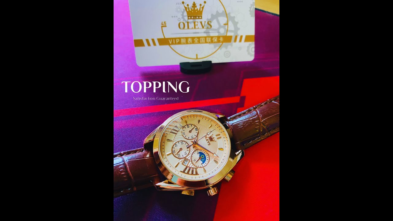 OLEVS 3609 Three Dial Geneva Men's Quartz Watch / budget friendly watch ...