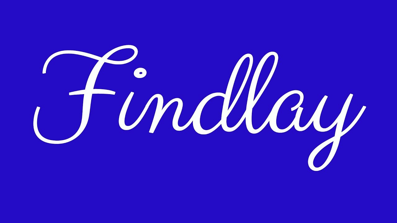 Findlay English Cursive Handwriting Tutorial - YouTube