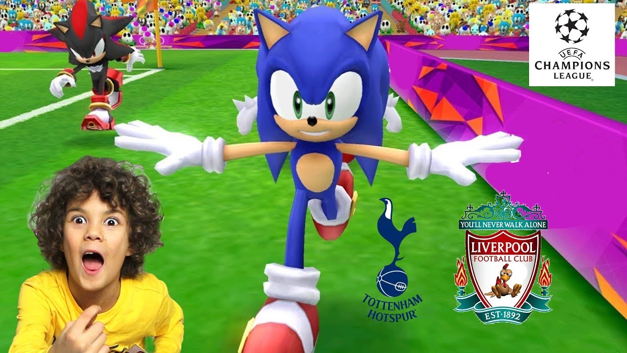 ⚽ Finale di Champions Tottenham LIVERPOOL, Gameplay Mario Sonic Calcio ...