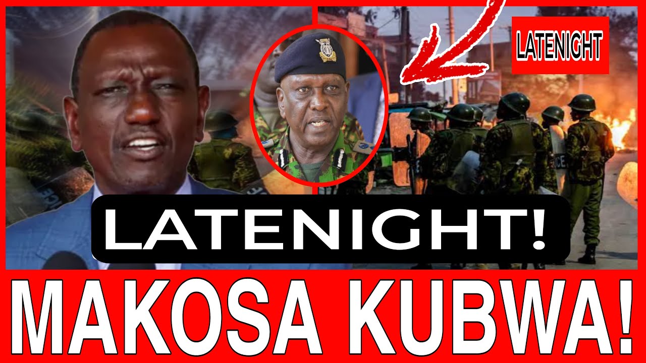 LATENIGHT President RUTO Receives SAD NEWS after Police Made another ...