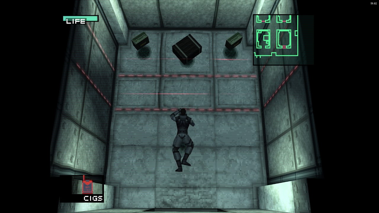 Metal Gear Solid cigarettes and lasers - YouTube