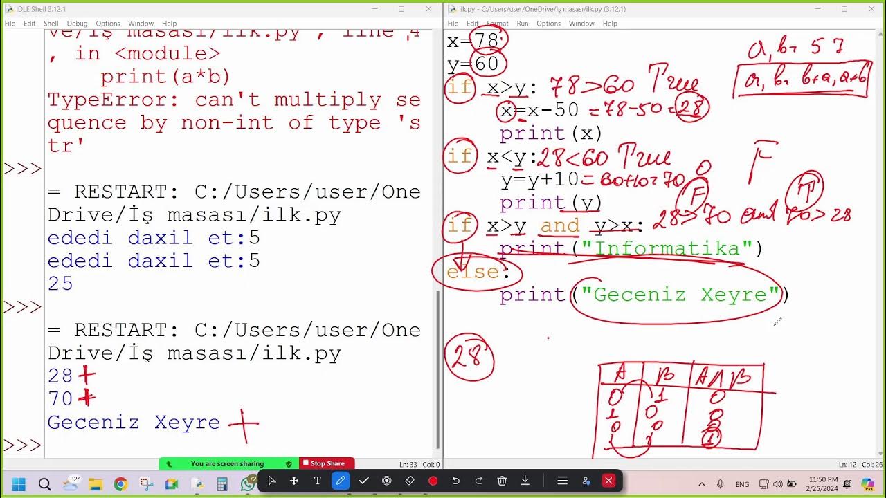 Python şərt operatoru(İf,else) - YouTube