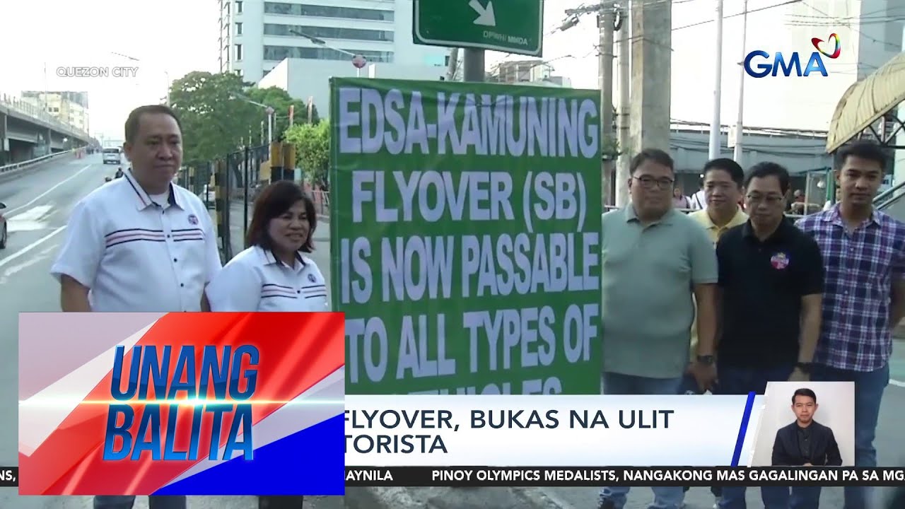 Kamuning Flyover, bukas na ulit sa mga motorista | Unang Balita - YouTube