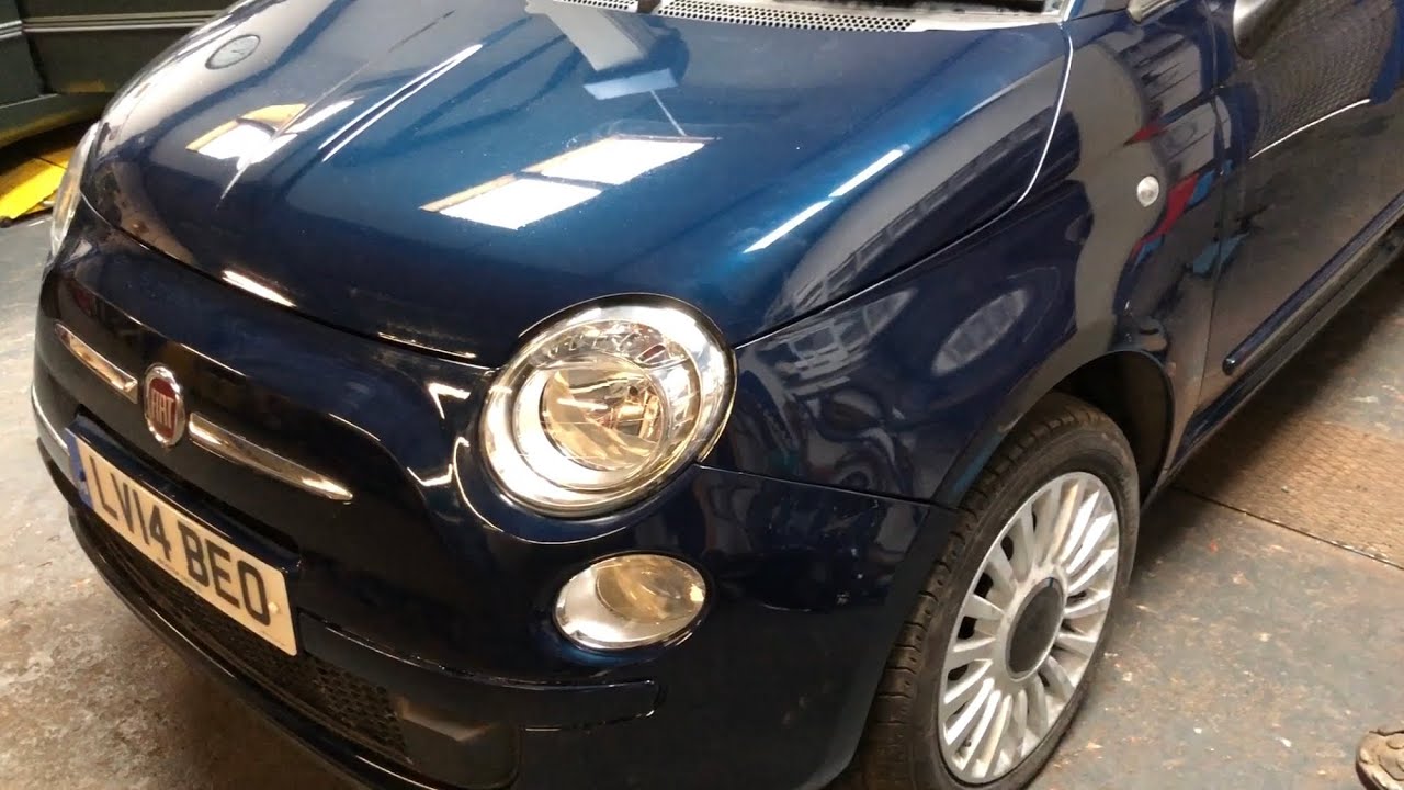 Copart bargain damaged repaired Fiat 500 finished - YouTube