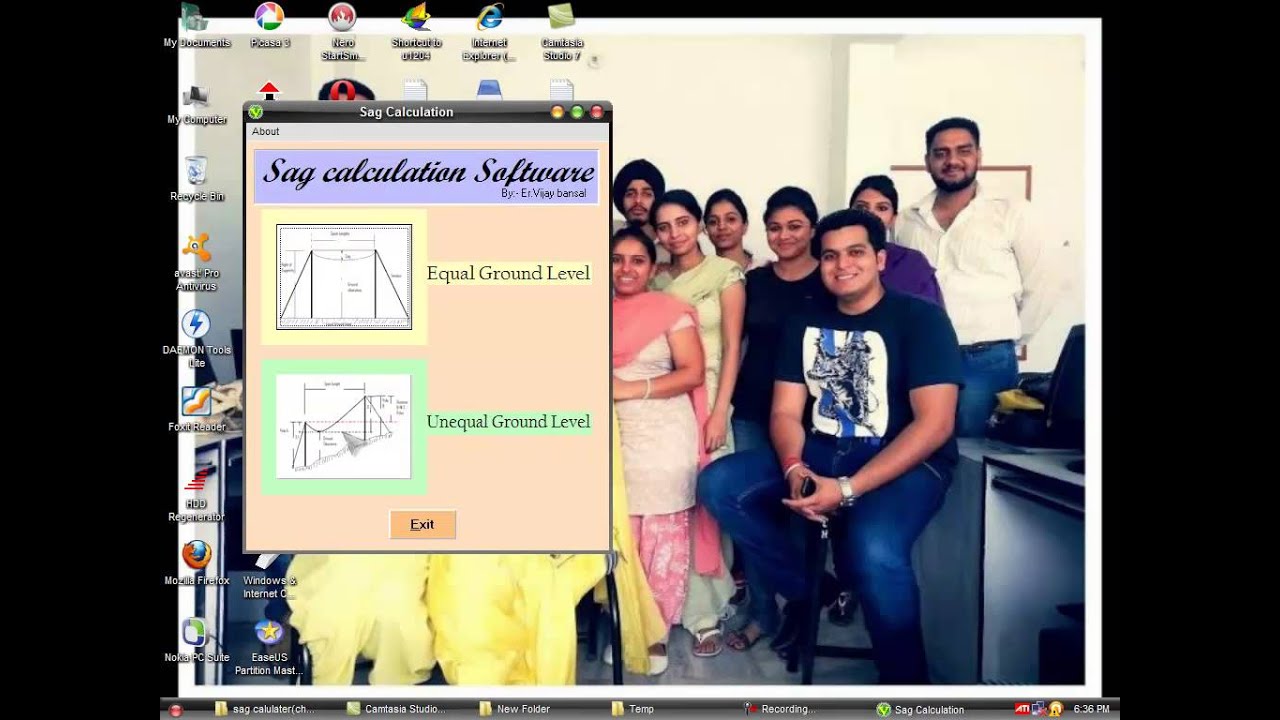 sag calculation software(video) - YouTube