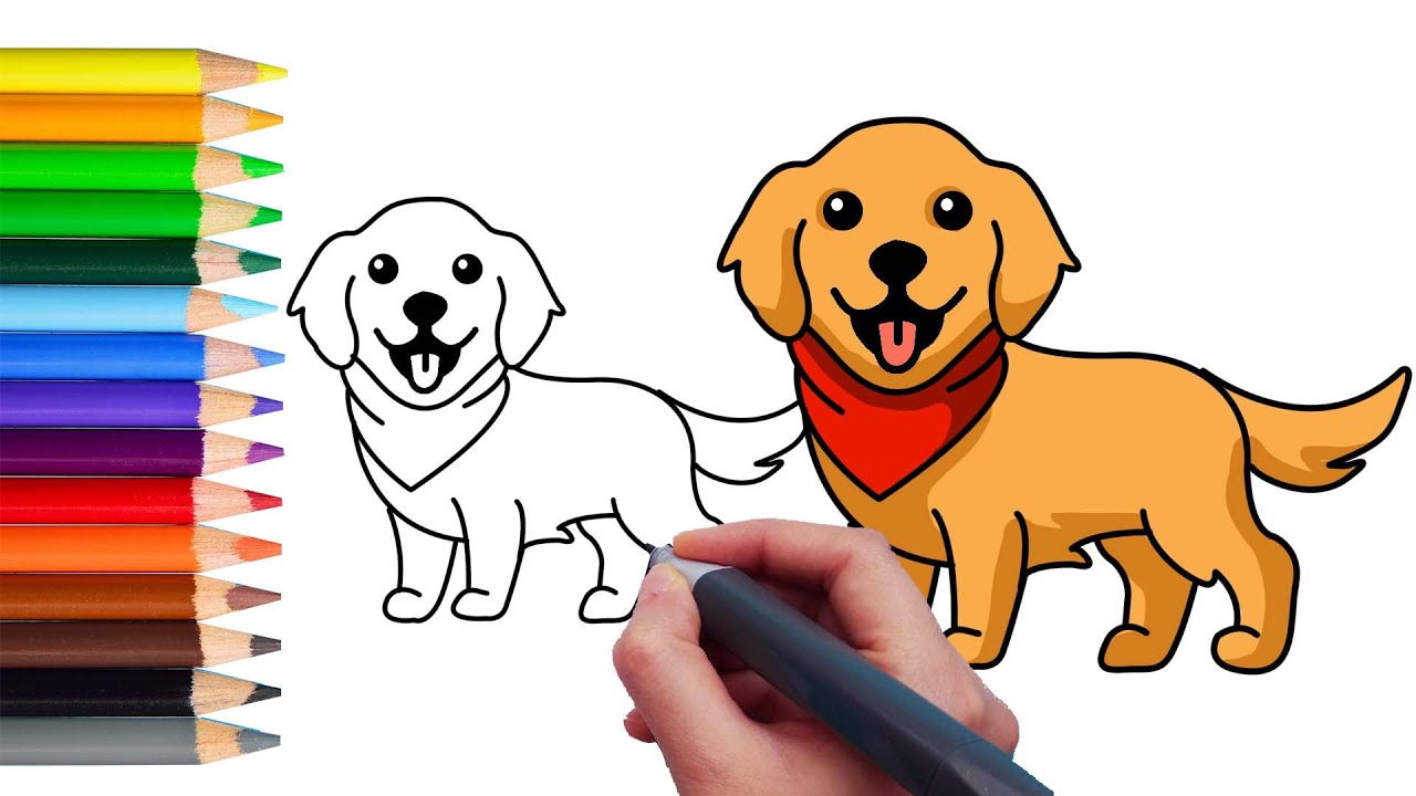 how to draw dog?! easy step by step - YouTube