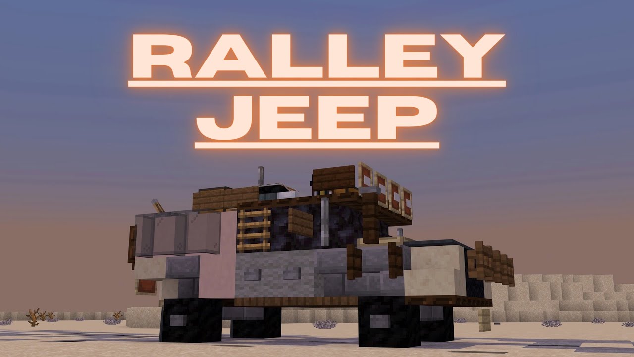 Minecraft: How to build a Jeep in Minecraft | Minecraft Jeep Tutorial ...