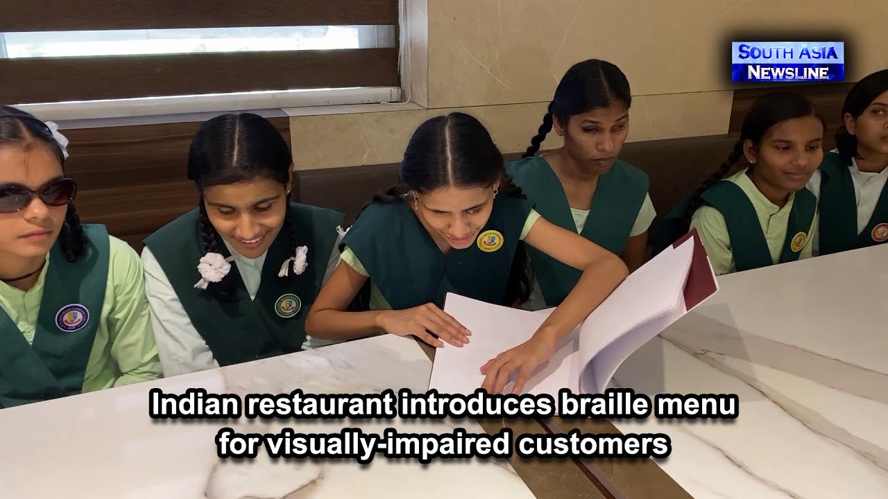 Indian restaurant introduces braille menu for visually-impaired ...