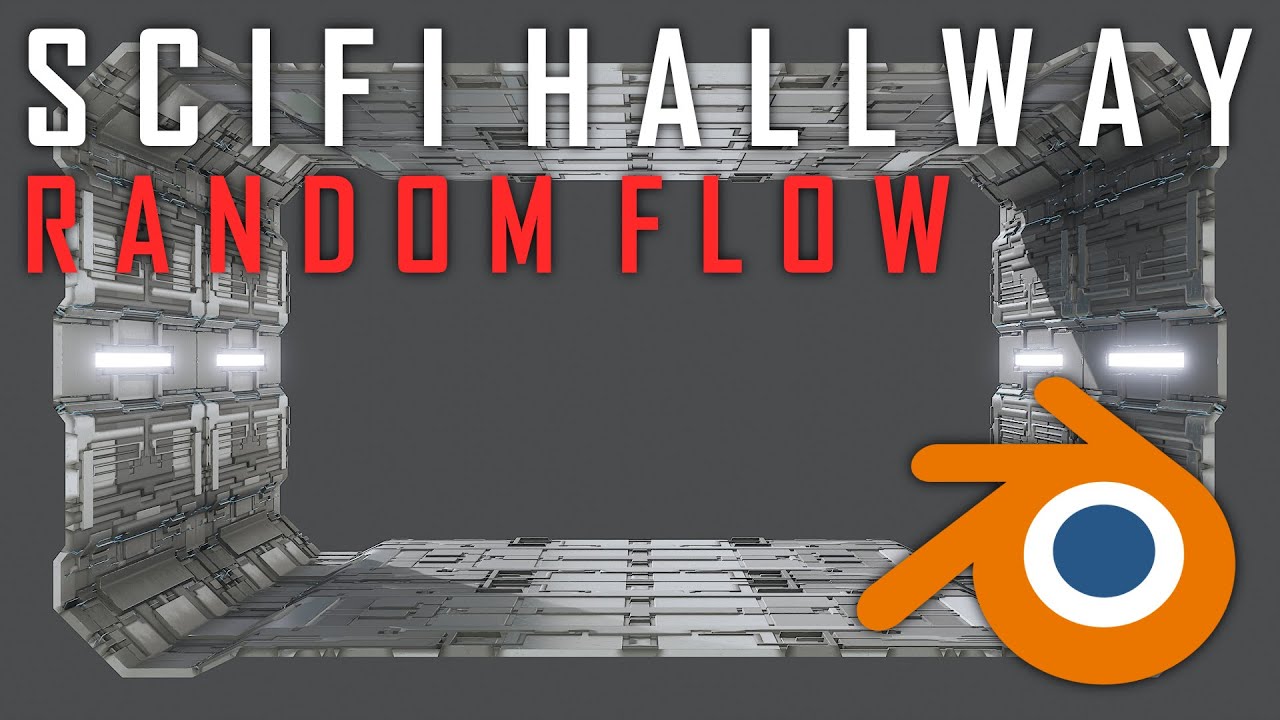 Scifi Hallway Section Random Flow Demo (No Commentary) - YouTube