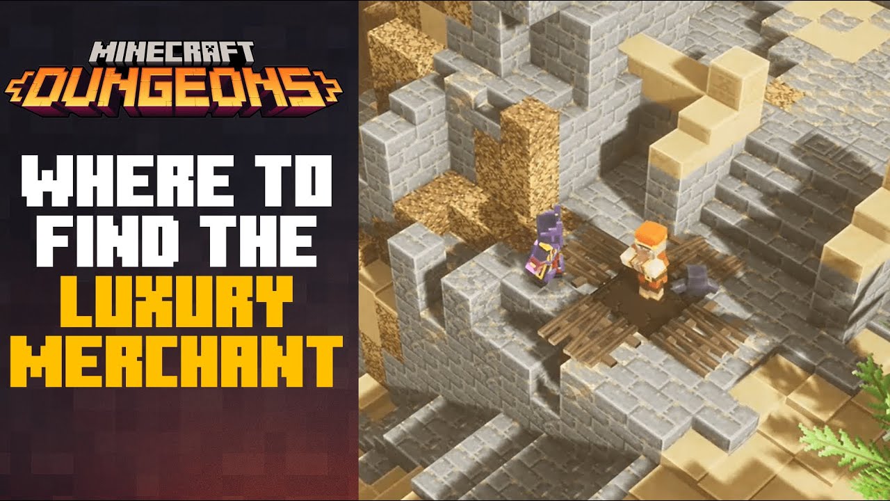 Where to find Luxury Merchant in Minecraft Dungeons - YouTube