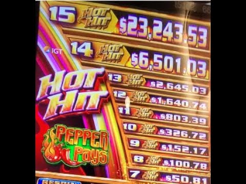 Hot Hit Pepper Pays Slot Machine - YouTube