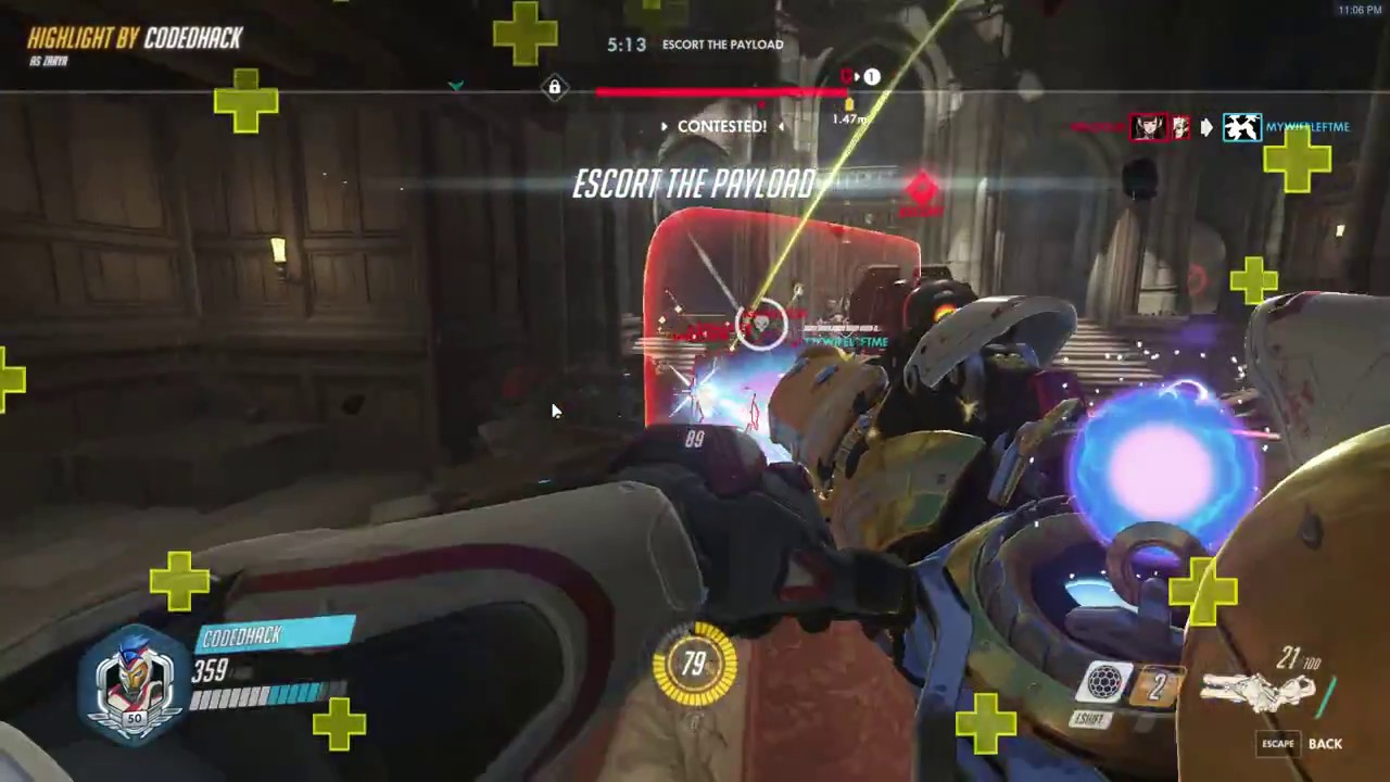 [Overwatch Short Clips] Punching Zarya on Eichenwalde! - YouTube