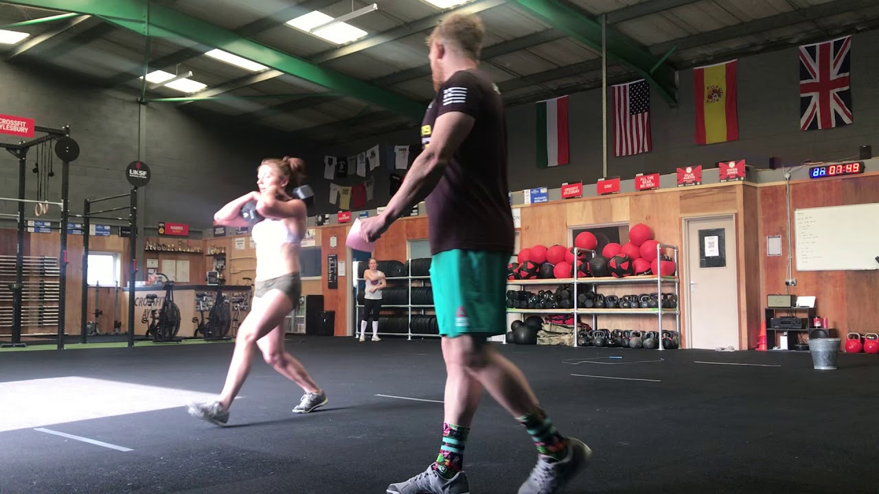 Maddy Harris CrossFit Aylesbury 2019 French Throwdown WOD 2 - YouTube