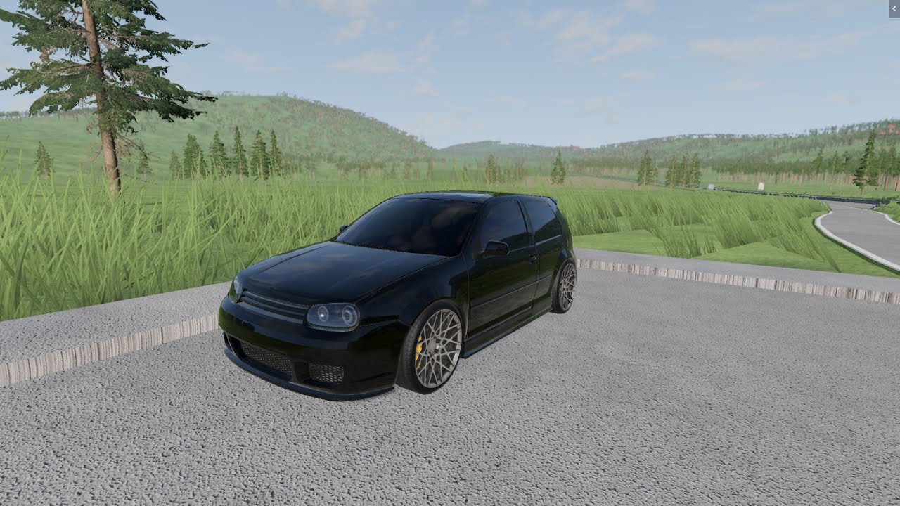 Golf 4 mod autobahn crashes 300+ beamNG drive - YouTube