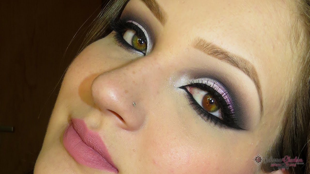 Tutorial de maquiagem com tons de rosa - YouTube