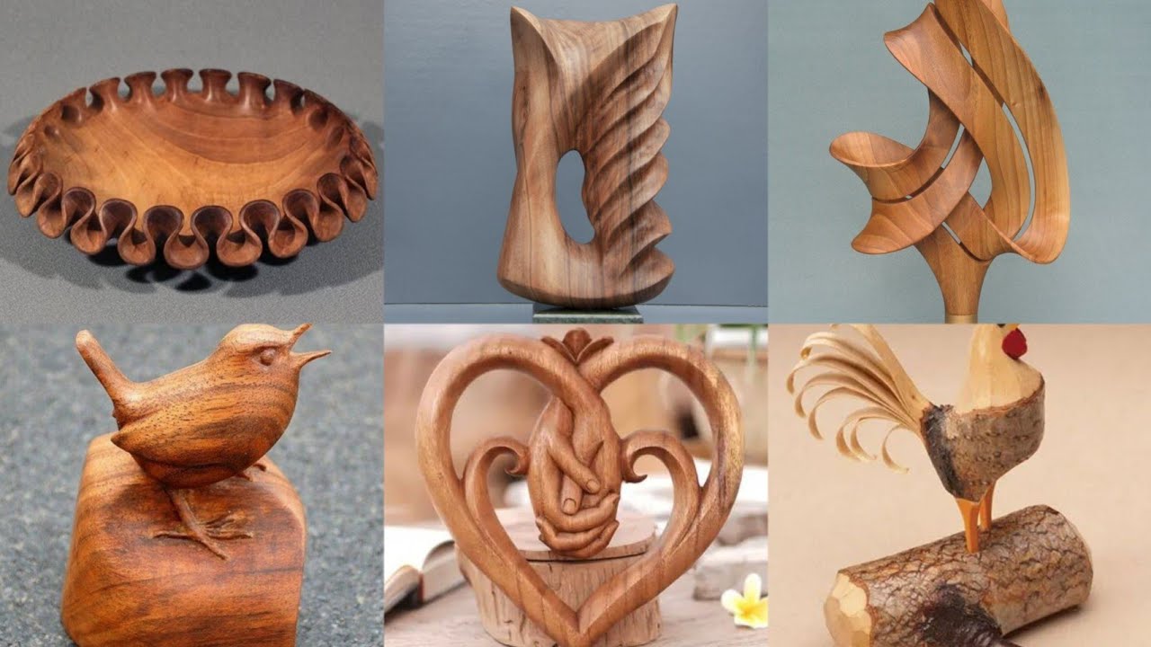 Diy Scrap Wood Project | Wood Carving Craft ideas | 100 Wood Working ...