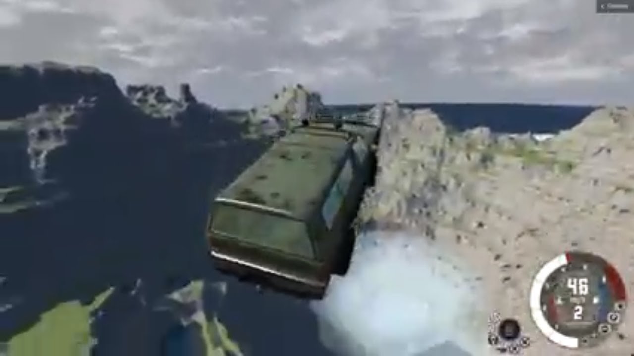 BeamNG drive | Leap of Death Map | Gavril Maurader - YouTube
