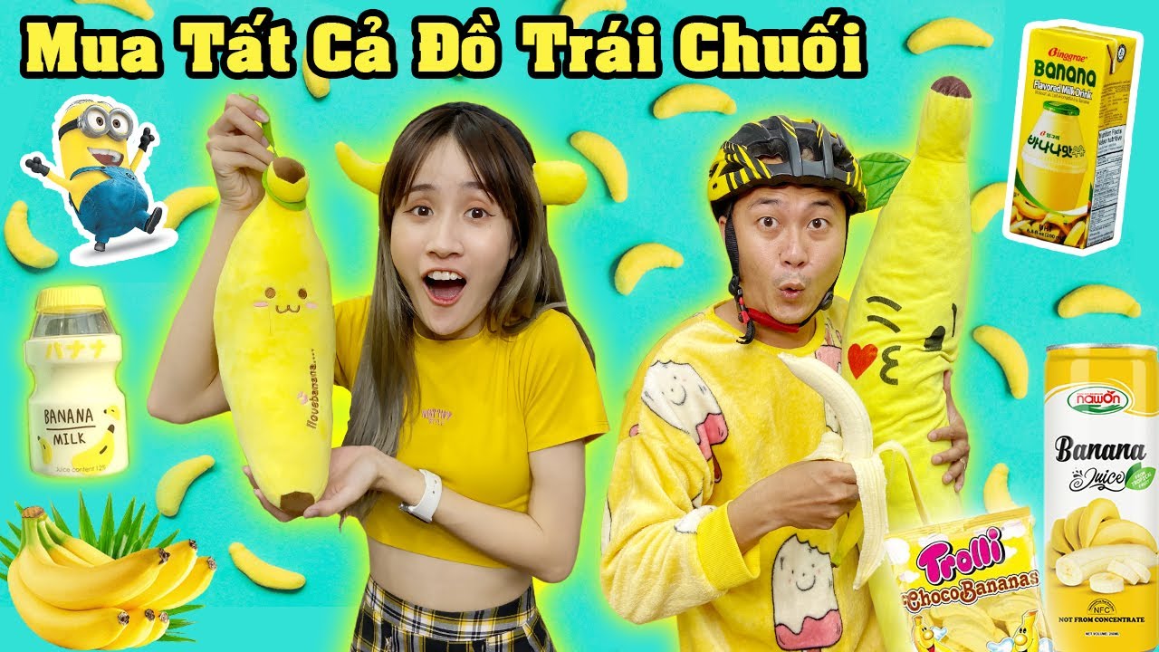 Thử Thách Mua Tất Cả Đồ Hình Chuối Tại Shop Vê Vê House - Vê Vê Channel ...