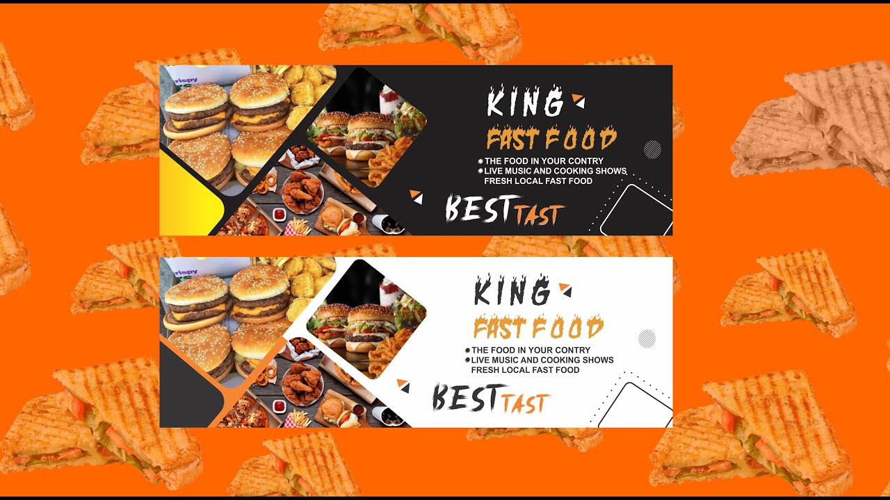 CorelDraw Fast Food Banner Design tutorial_Graphic Designing Full ...