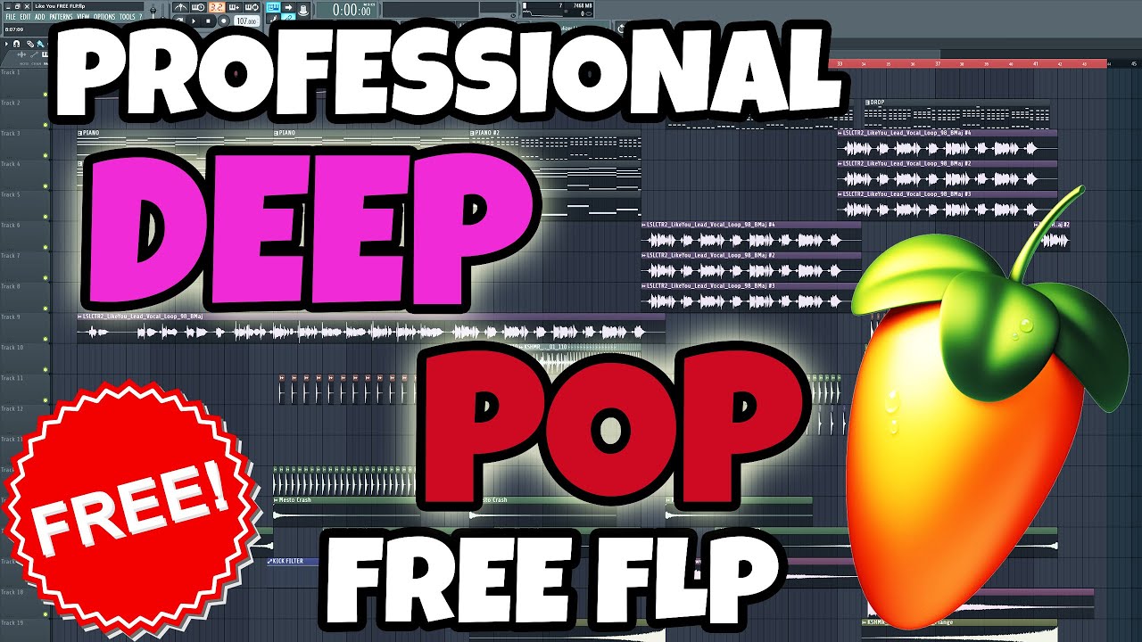 [FREE FLP] PROFESSIONAL FLP TEMPLATE DEEP POP - Like You - YouTube