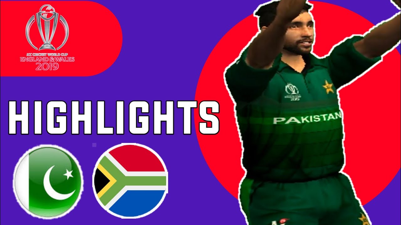 ICC Cricket World Cup 2019 : Pakistan vs South Africa | HD Studioz ...