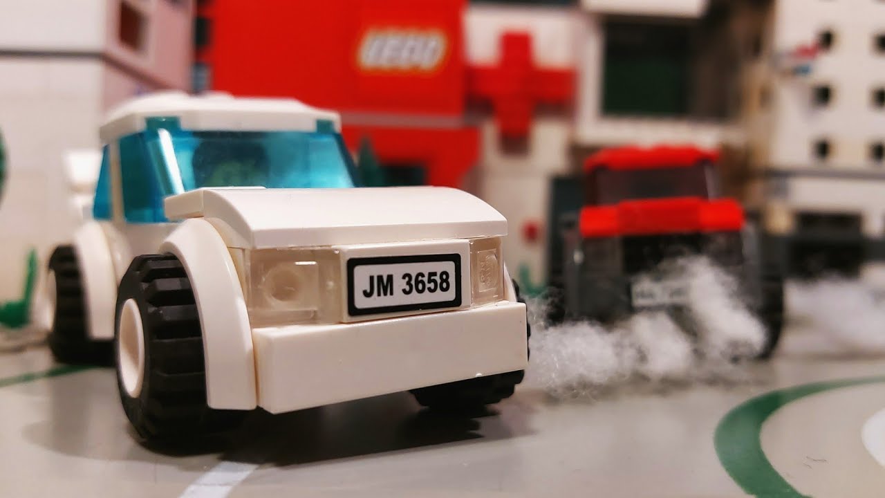 Lego street race - Lego stop motion animation - Eurobeat - YouTube