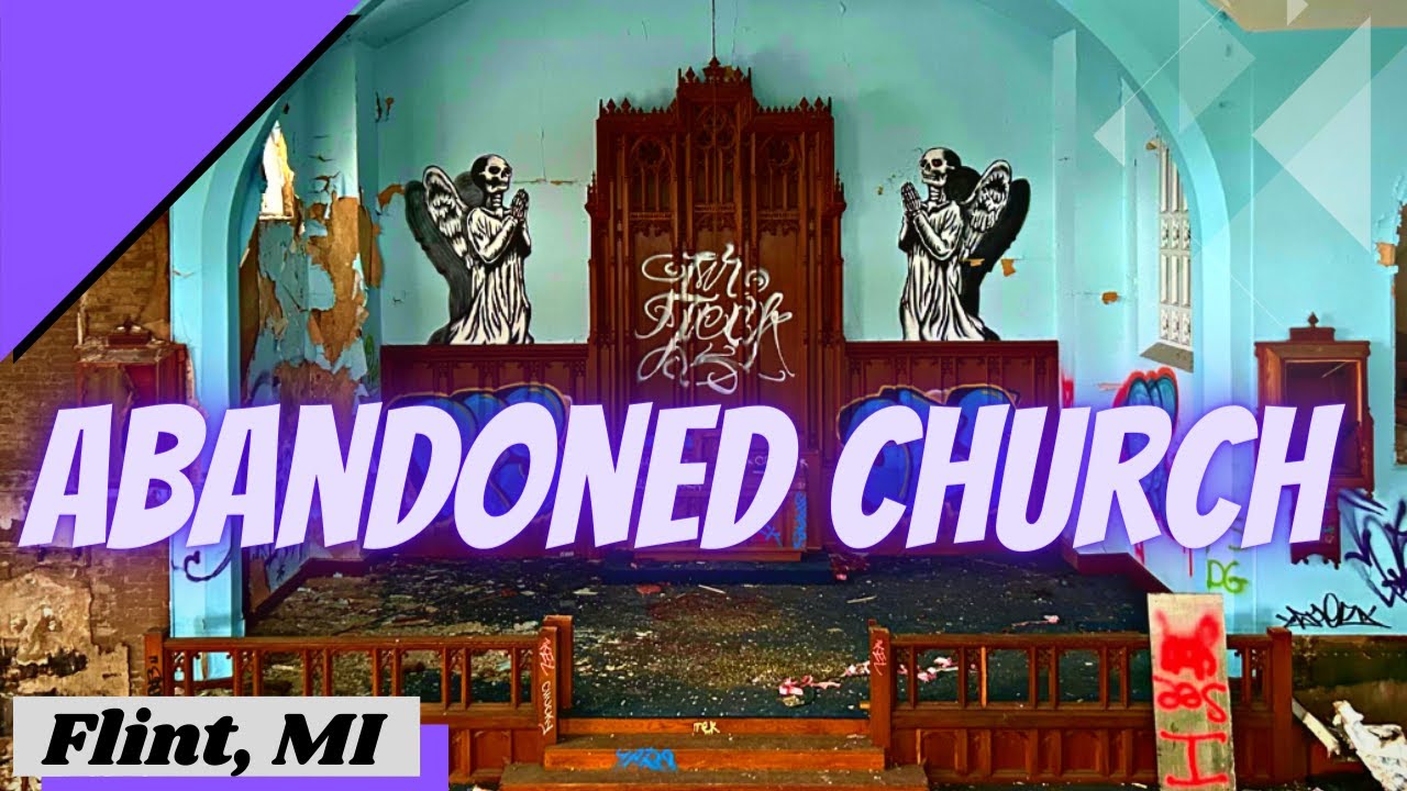 Abandoned Church in Flint, Michigan SKELETON ANGELS! - YouTube