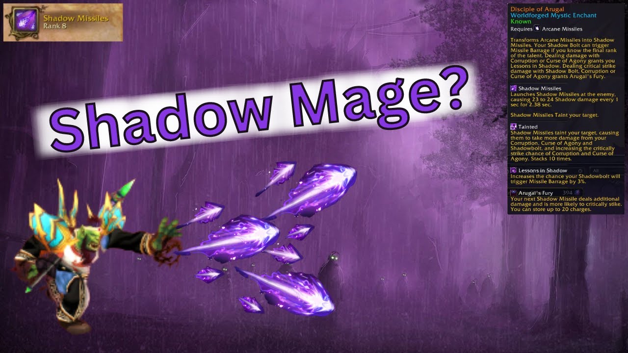 A SHADOW MAGE!? Disciple of Arugal preview! WoW Project Ascension S8 ...
