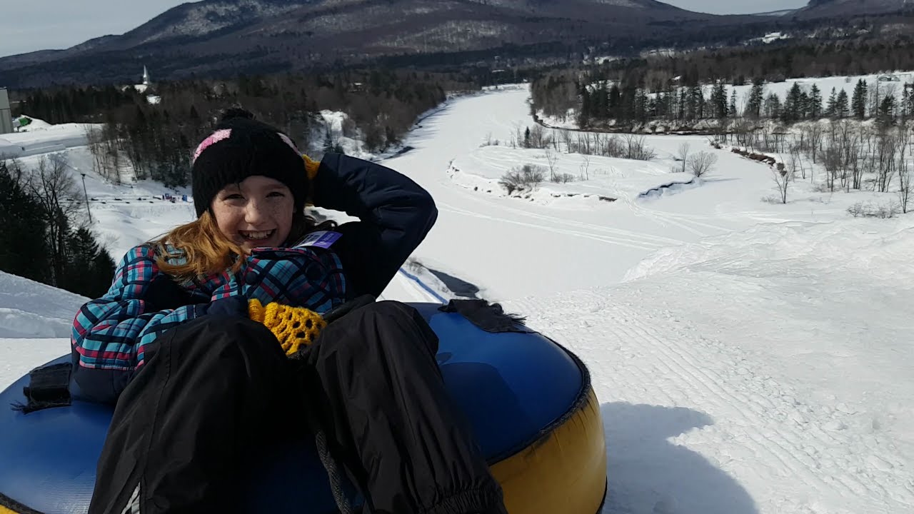 CRAZY TUBING SLEDDING HILLS VALCARTIER QUEBEC - YouTube