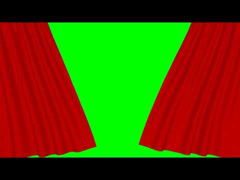 Curtain  Opening Animated   | Green Screen: Chroma Key Full 1080p HD