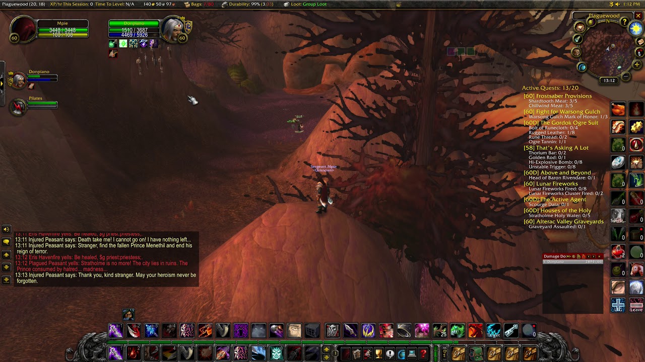 Patrick obtaining benediction - WoW classic - YouTube