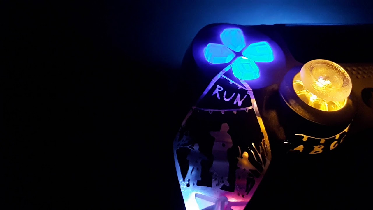 PS4 playstation4 TechFire Stranger Things LED controller custom - YouTube