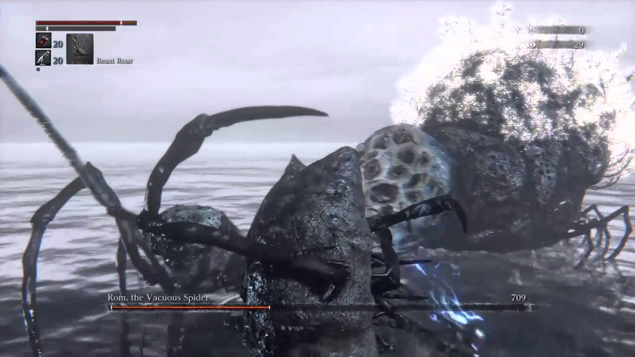 Bloodborne - Rom, the Vacuous Spider - YouTube