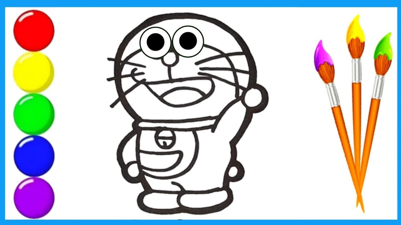 How to Draw Doremon Step by Step | Full Drawing Tutorial for Beginners ...
