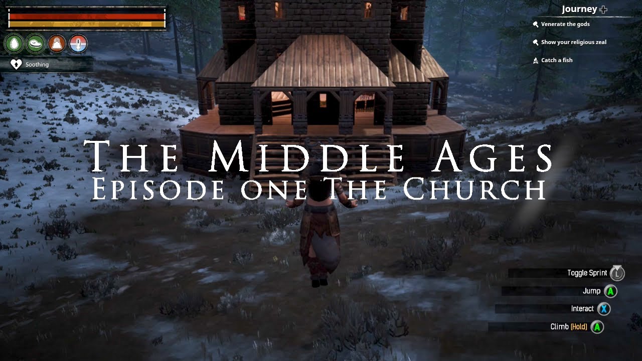 Conan Exiles, The Middle Ages Township Build, The Church speed build ...