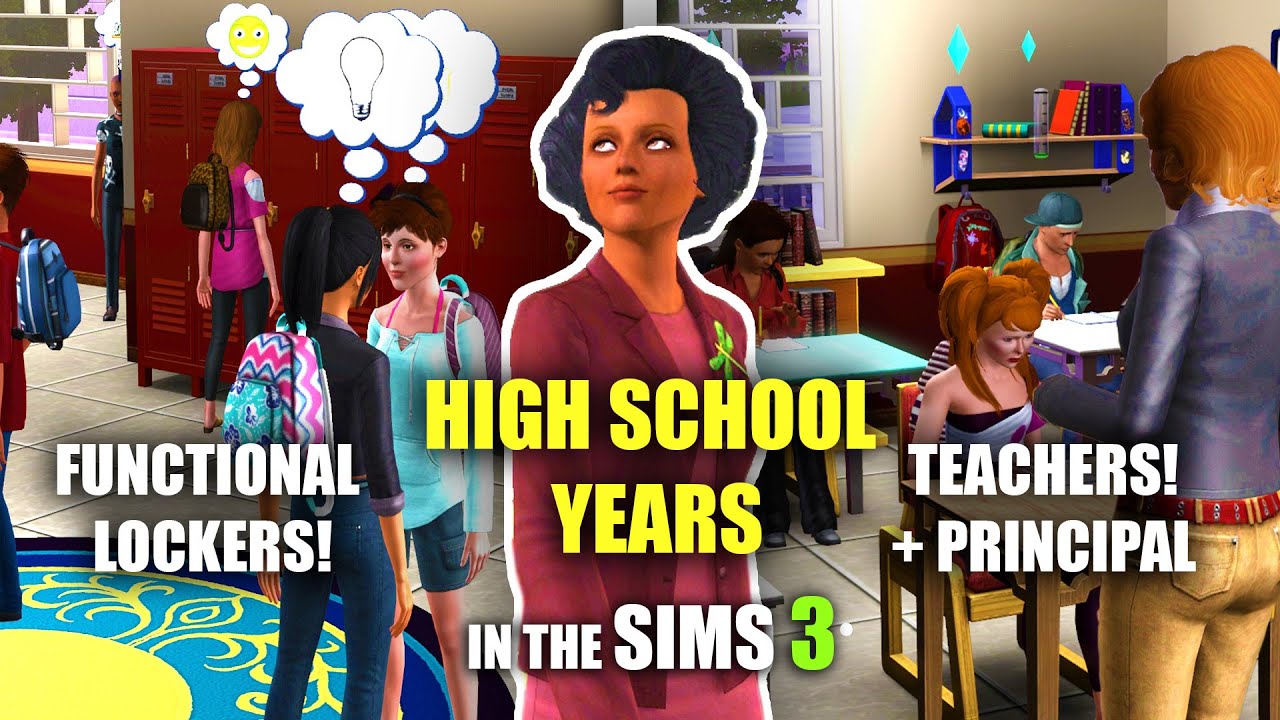 THIS IS SO MUCH BETTER THAN THE SIMS 4! Functional High School in Sims ...