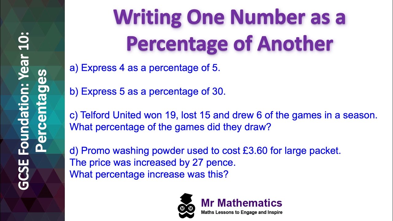 Percent One Number Is Of Another Cheap Prices Save 54 Jlcatj gob mx