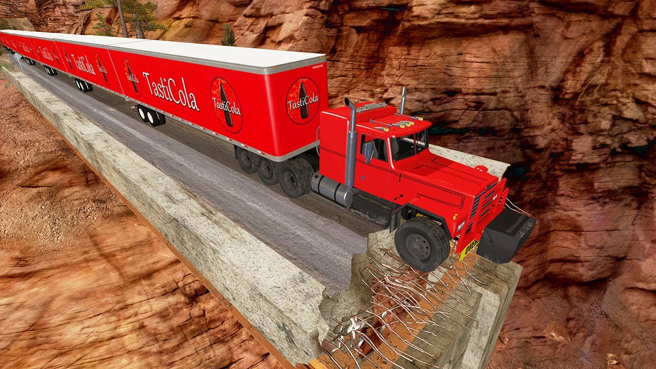 Long Giant Tasti Cola Delivery Fails - Beamng Drive - YouTube